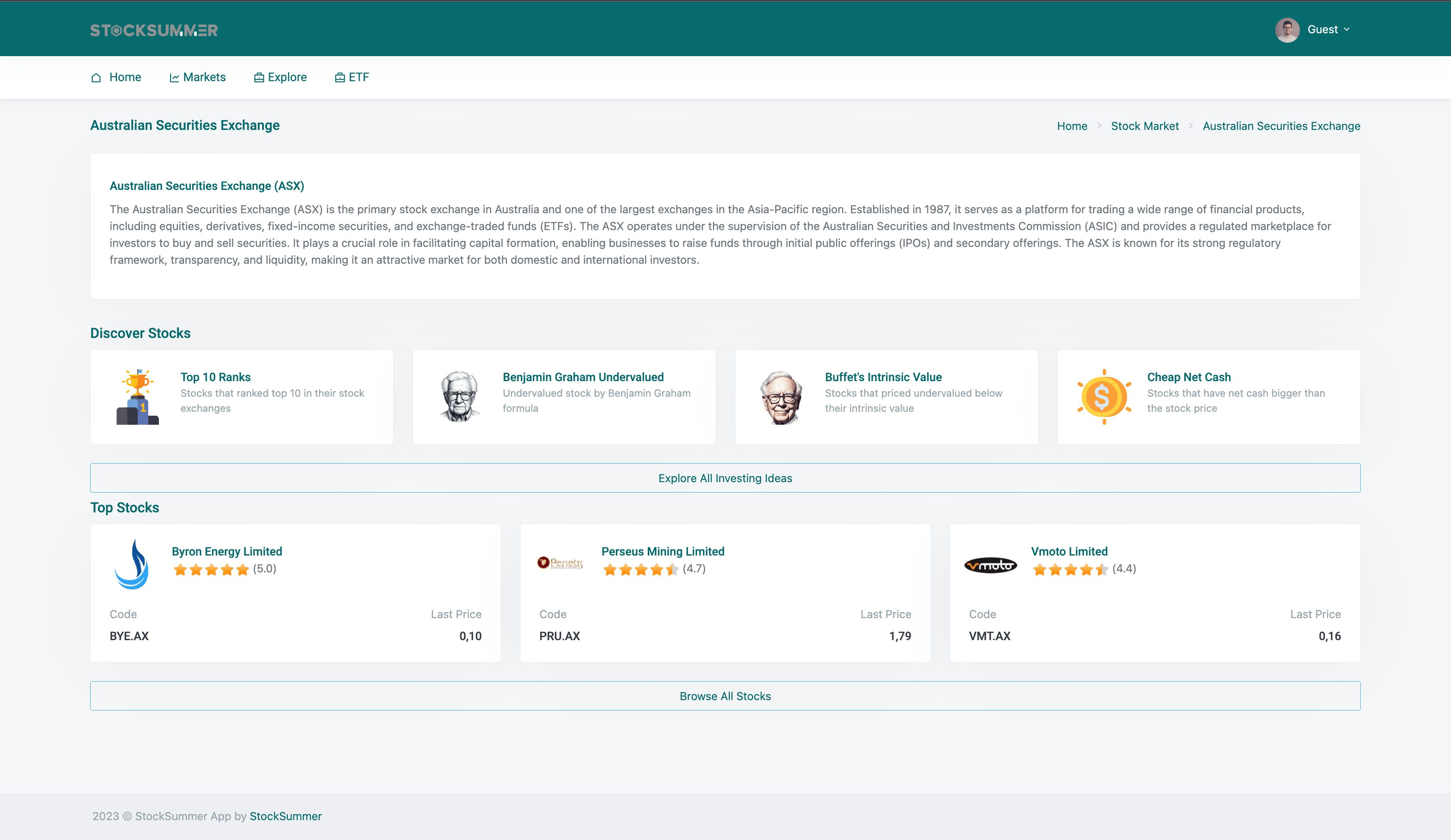 StockSummer - Stock Analysis For Smart Investors